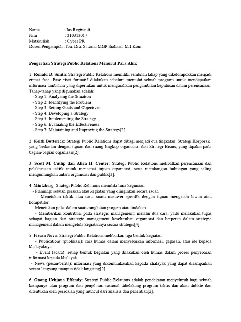 Ias RGN - Cyberpr | PDF | Strategic Management | Career & Growth