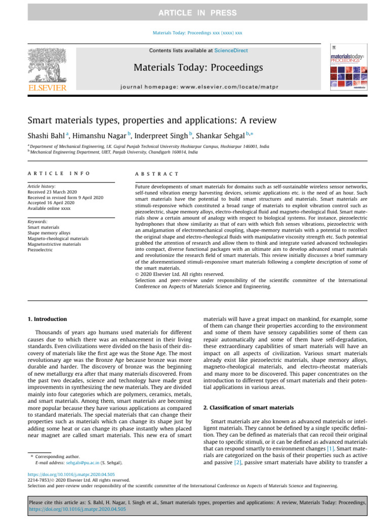 2020-Bahl-Smart Materials | PDF