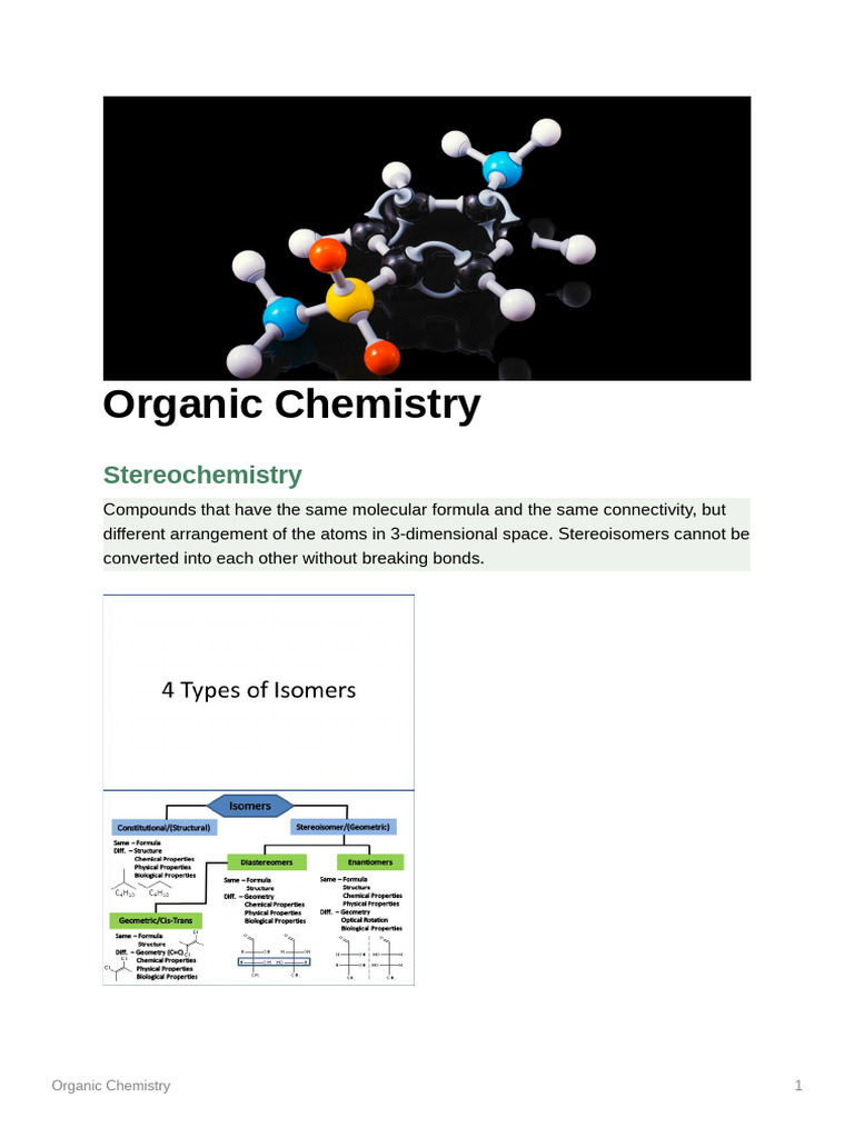 Organic - Chemistry CML 101 | PDF