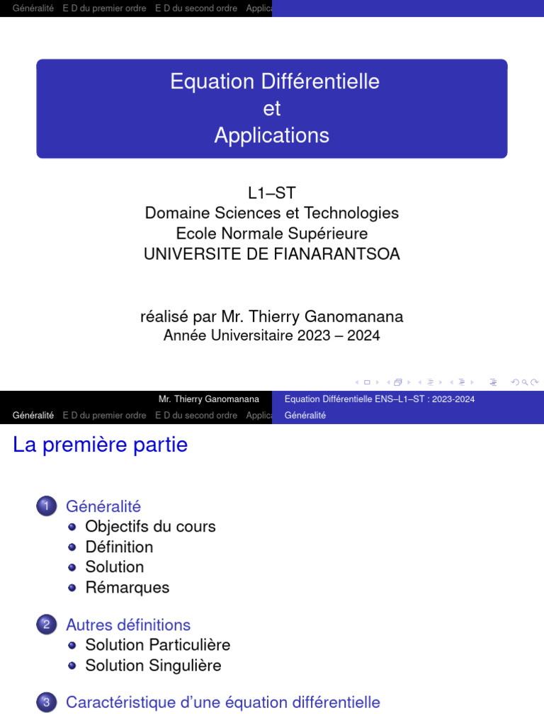 EquaDiff Beamer 2023-2024 | PDF