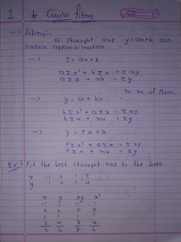Curve Fitting Pdf