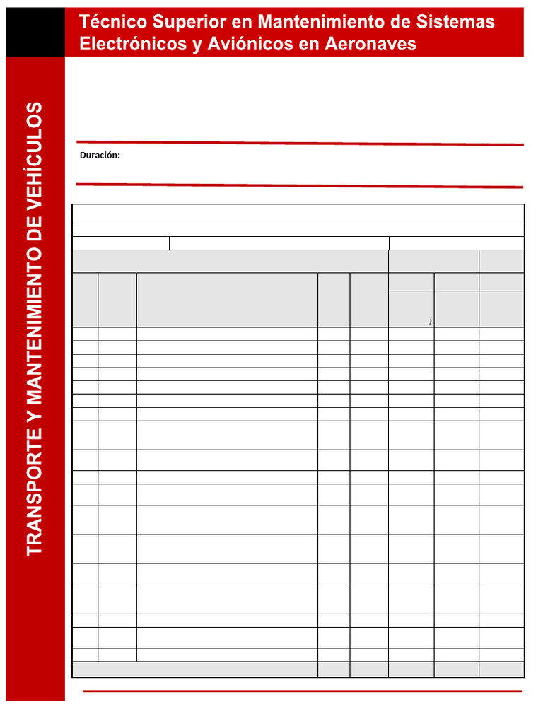 Ficha tmvs06 - Ts Mantenimiento de Sistemas Electronicos y Avionicos de Aeronaves 3 | PDF