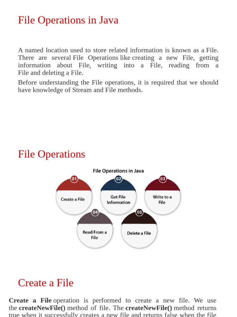 File Operations in Java | PDF