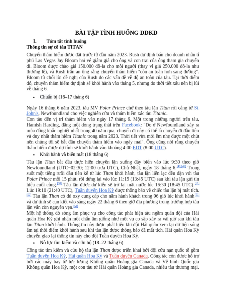 Bài Tập Tình Huống DDKD | PDF