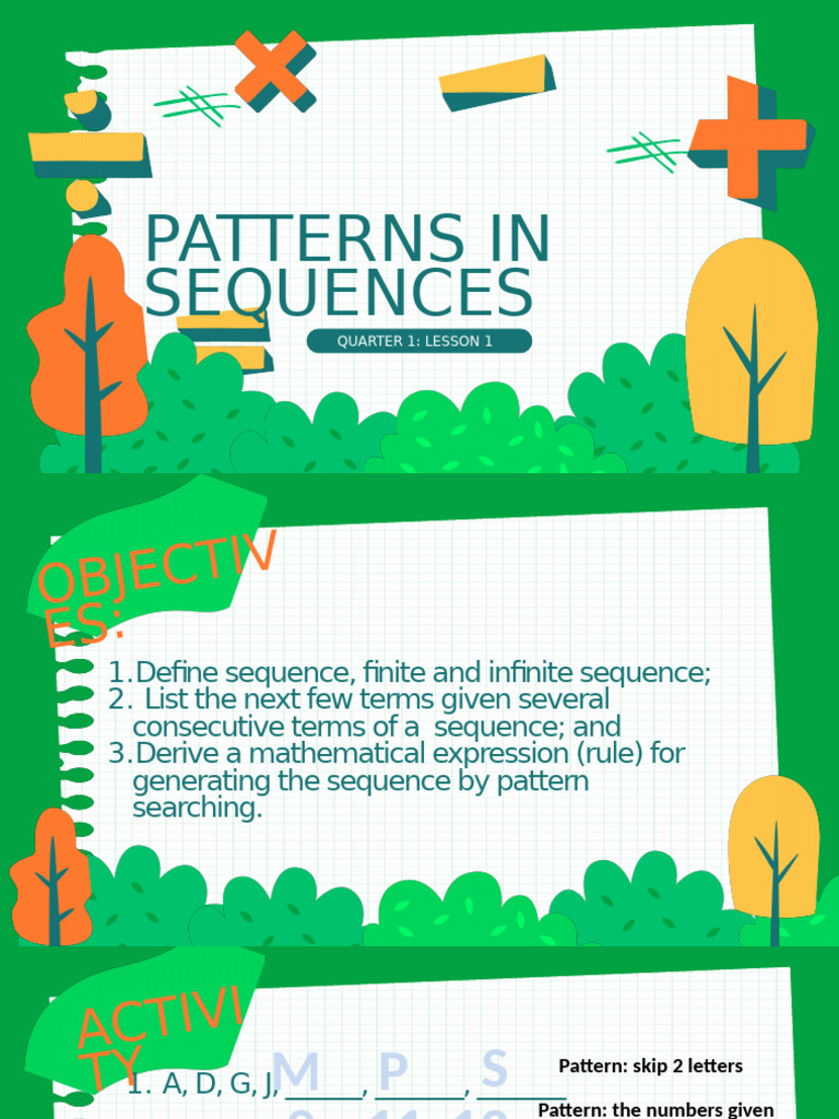 q1 1 Patterns in Sequences | PDF