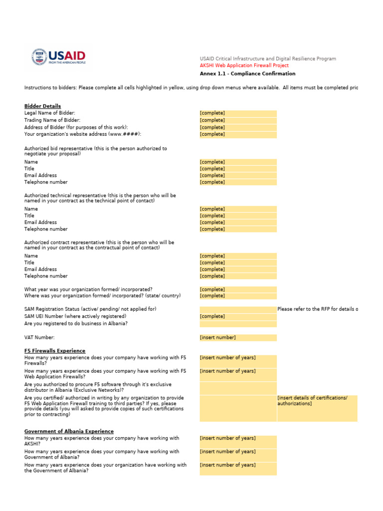 Firewall Cost Proposal Worksheet | PDF