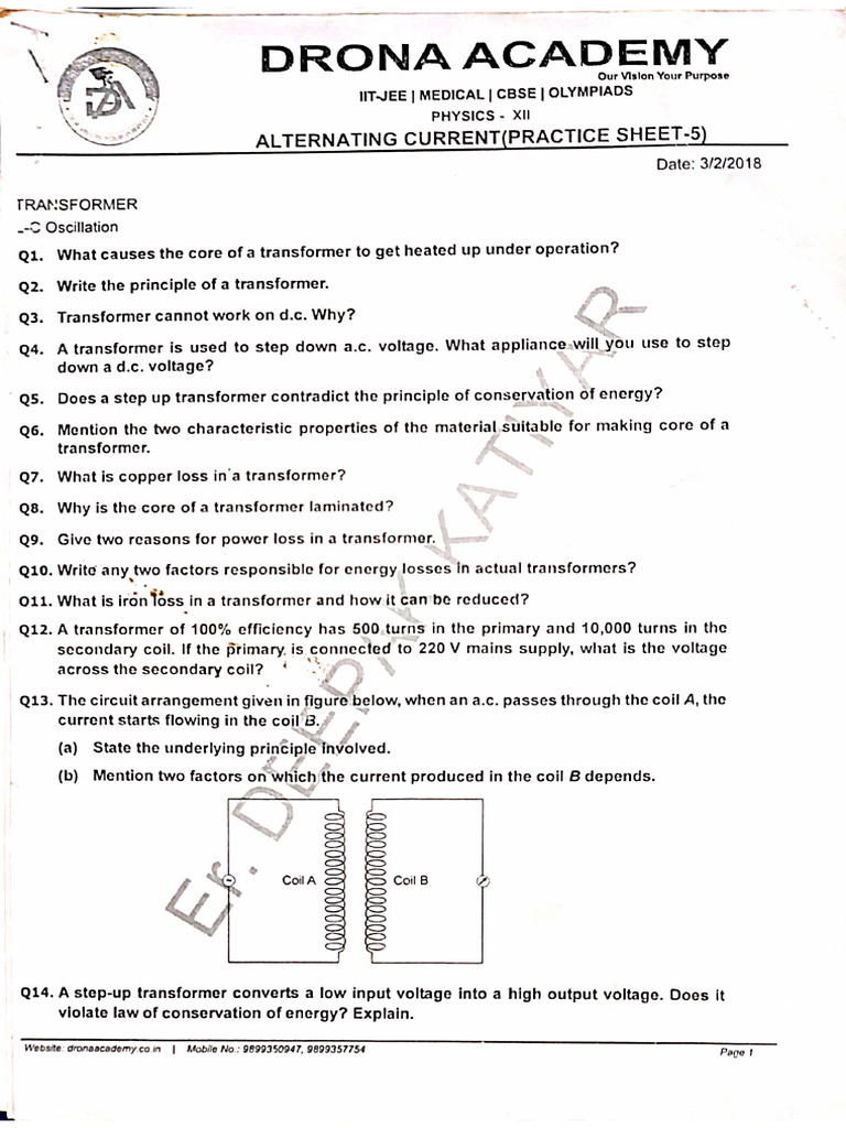 Practice Sheet 5 | PDF