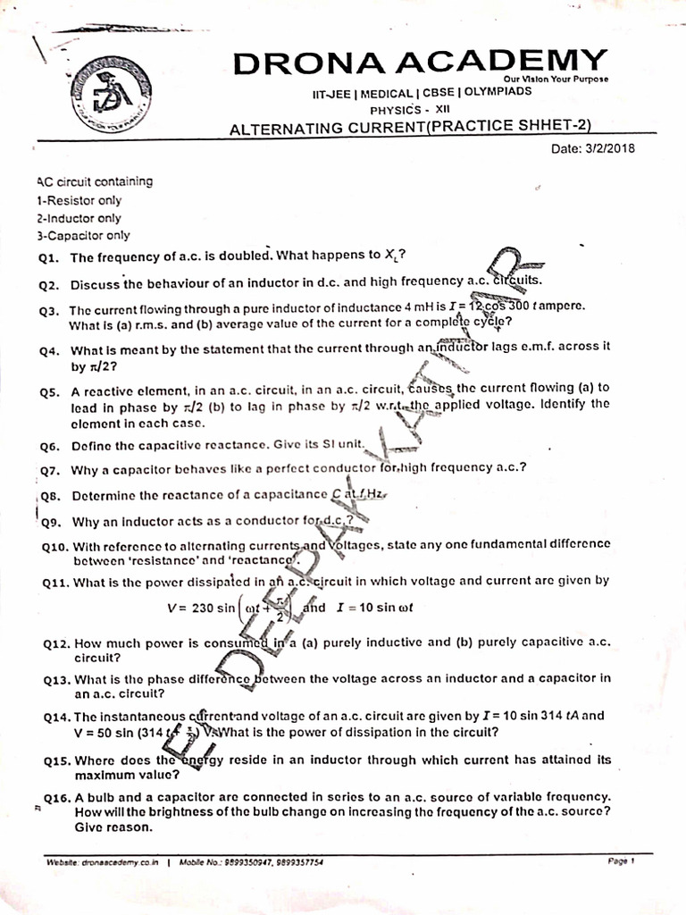 Practice Sheet 2 | PDF