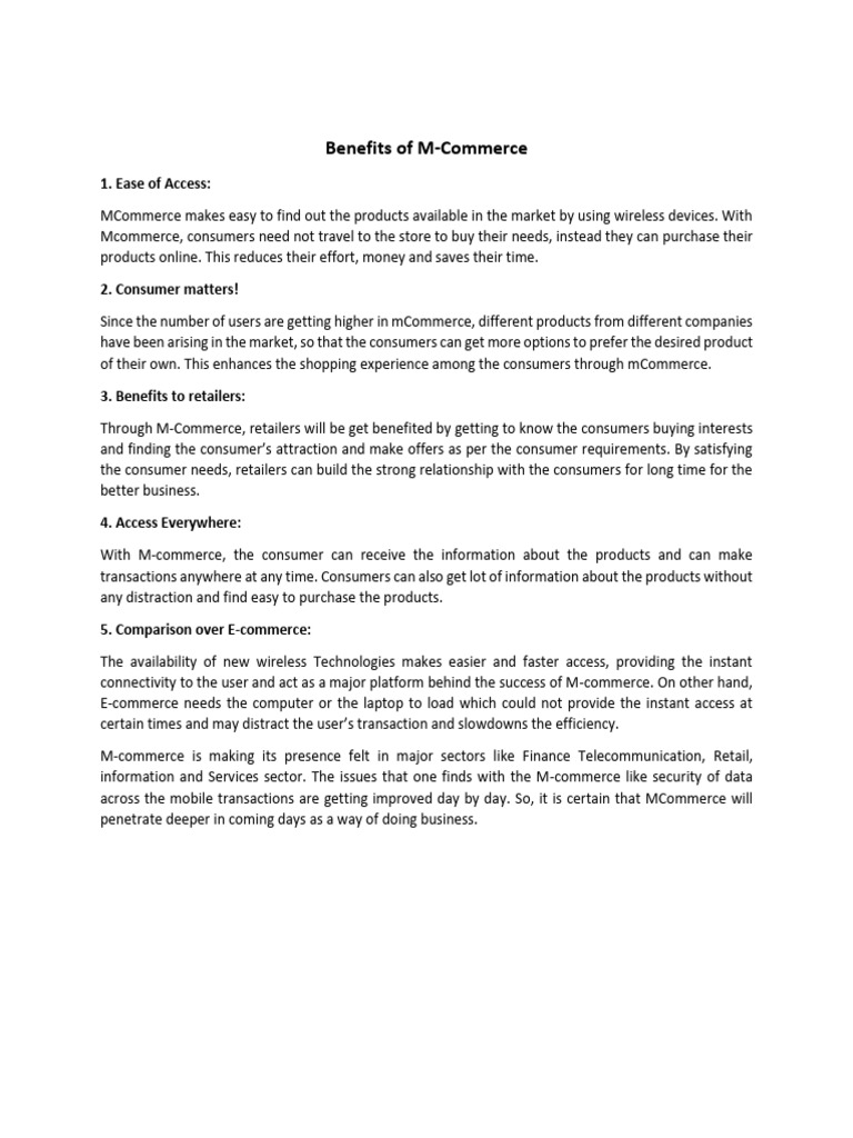 Chapter 5 M Commerce | PDF