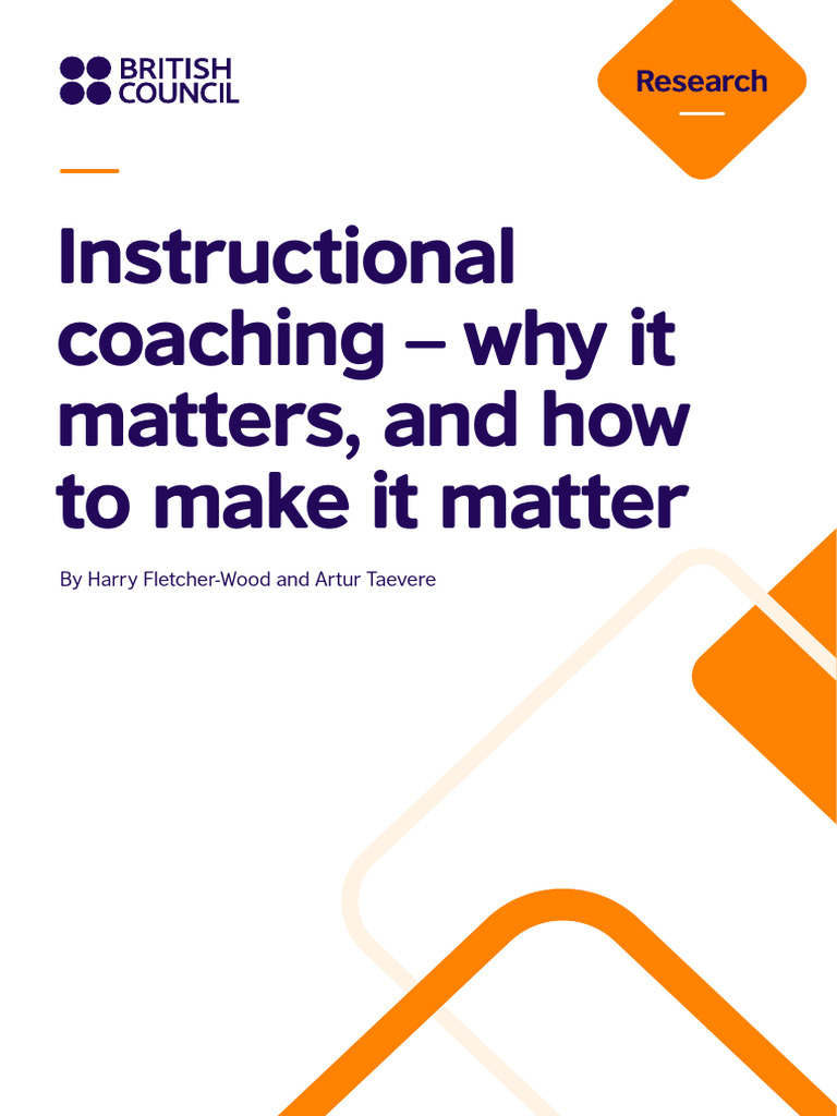 Instructional Coaching Why It Matters and How To Make It Matter | PDF ...