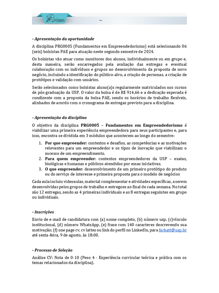 prg0005 Convite Pae 2024 Extendido | PDF