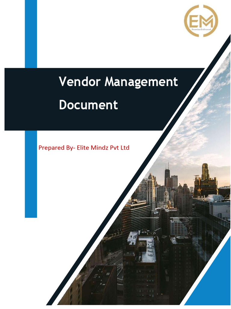 Vendor Managment Document | PDF