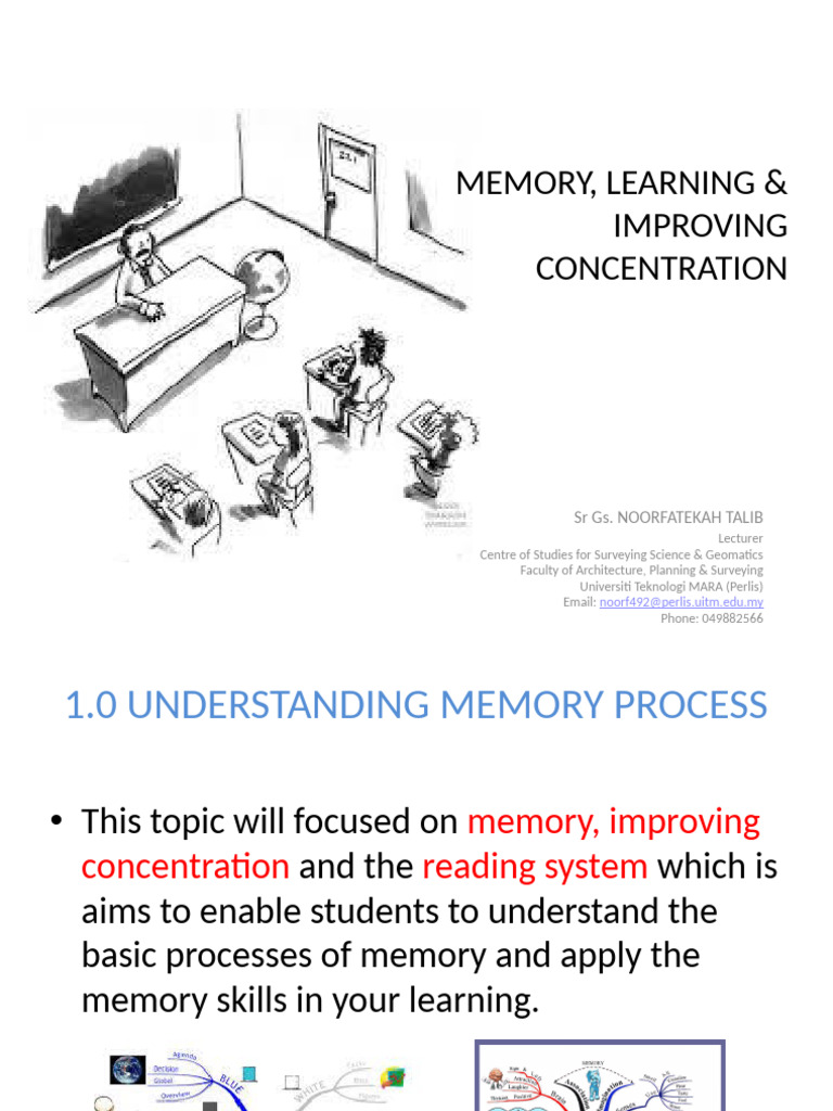 Memory, Learning & Improving Concentration | PDF | Memory | Learning