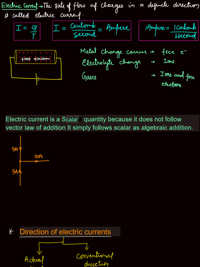 3 Current Electricity Notes | PDF