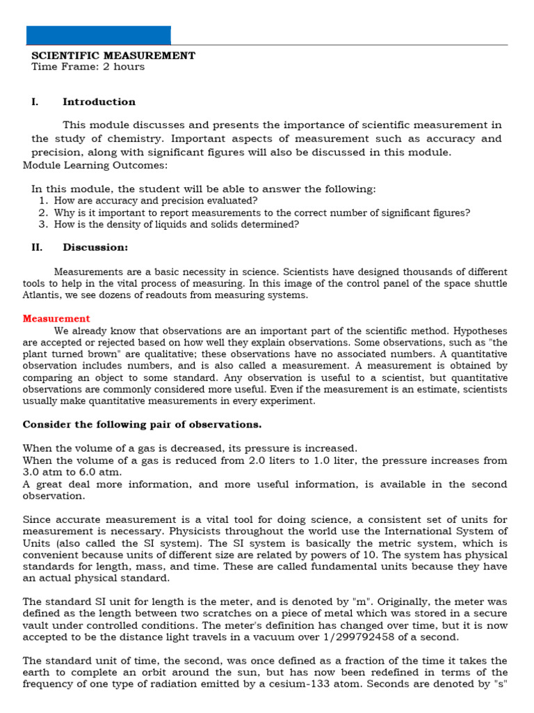 Chemistry Module 3 | PDF