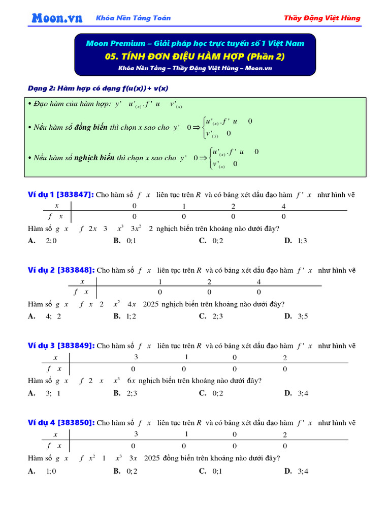 De Luyen Bai Toan Don Dieu Ham So Hop Phan 1 10837079 3272024121221AM | PDF