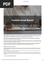 15 Contoh Surat Resmi Yang Baik Dan Benar | PDF