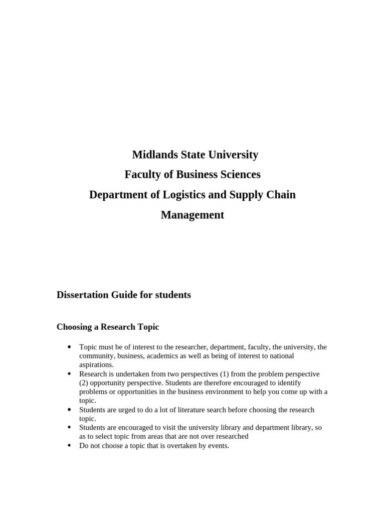 Dissertations Guide | PDF