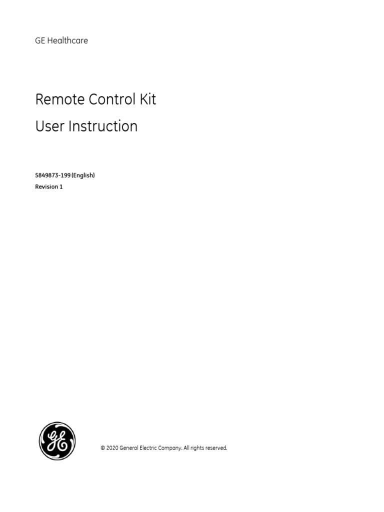 Remote Control Kit User Instructions | PDF | Ct Scan | Image Scanner