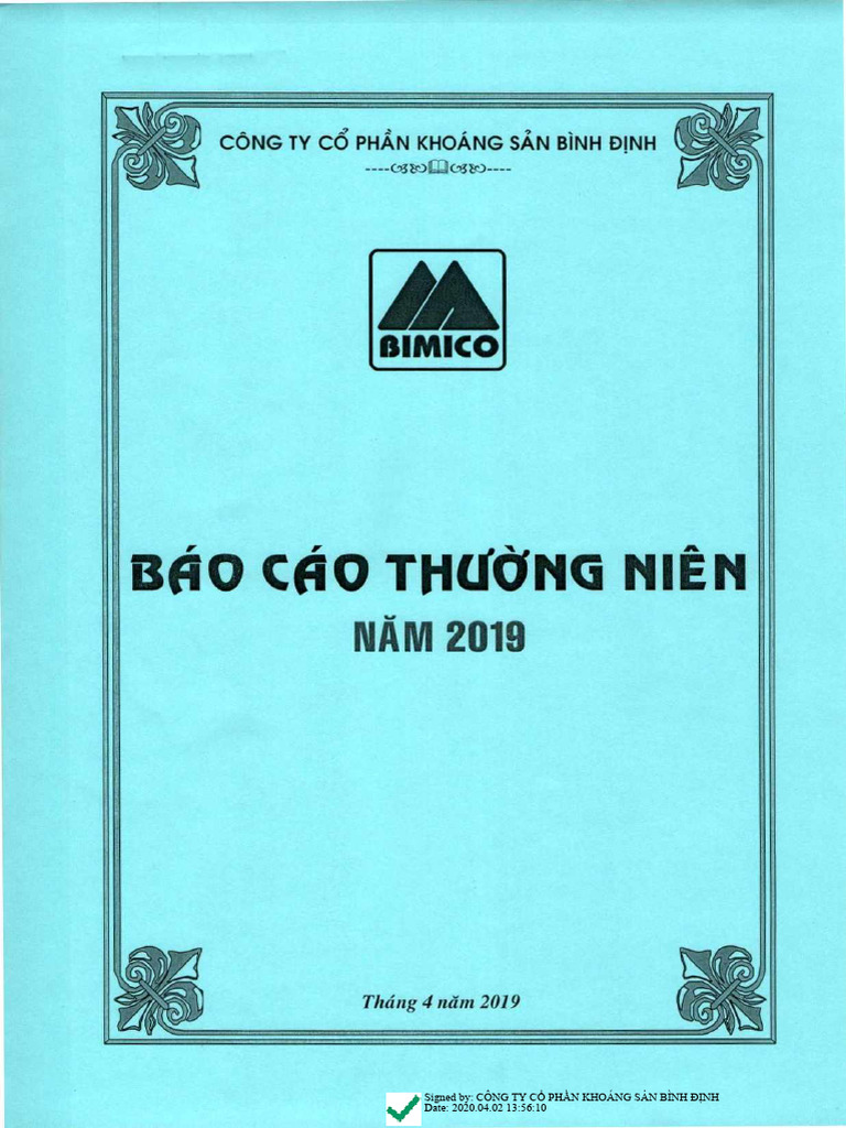 Bao Cao Thuong Nien 2019 (2027) | PDF