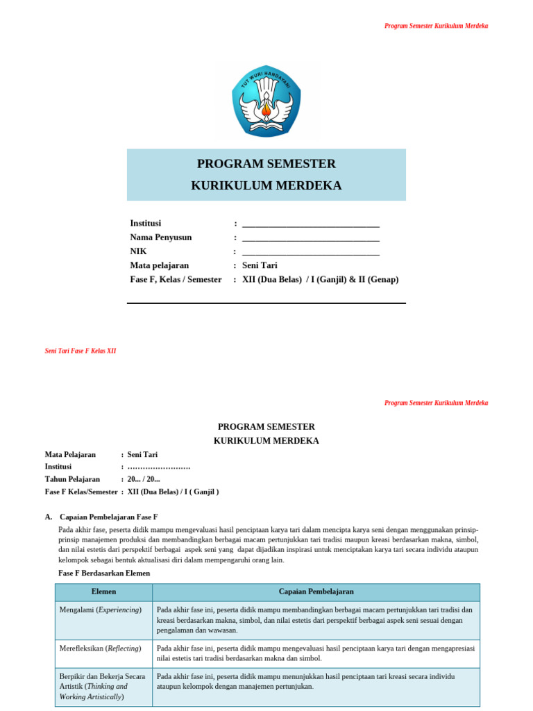 PROMES Kurikulum Merdeka | PDF