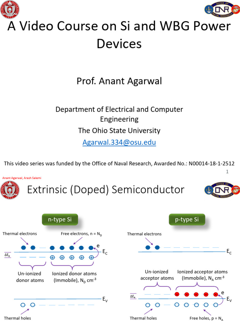 Module 3 - 2.1 Basic Properties of Semiconductors | PDF