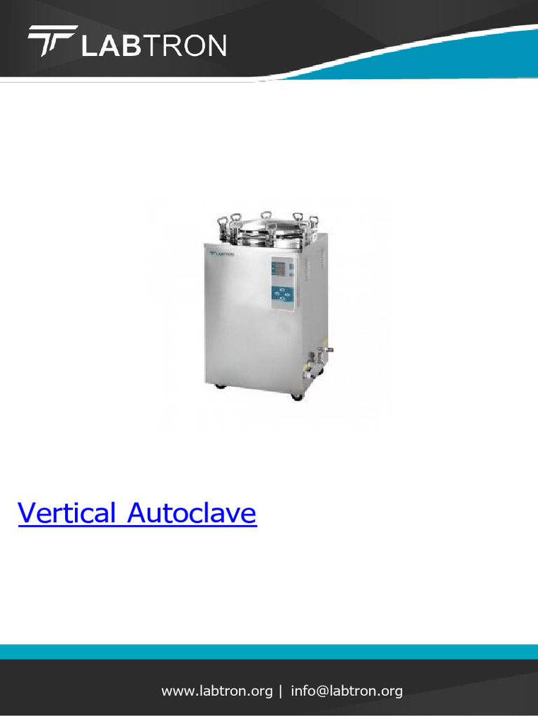 Vertical Autoclave 35L Specifications | PDF