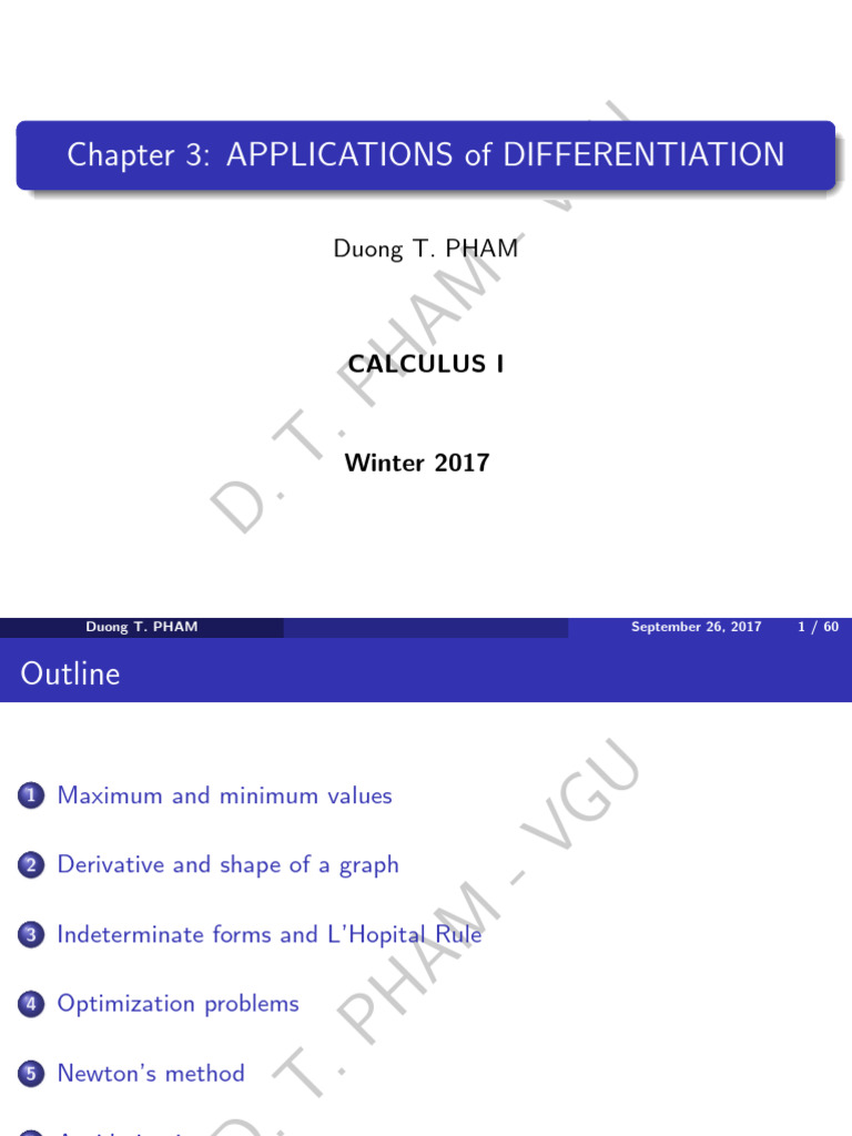 IU CalculusI Chap3 | PDF