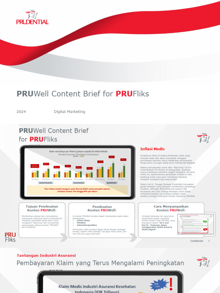 PRUWell Content Brief For PRUFliks - 26 Juni 2024 | PDF