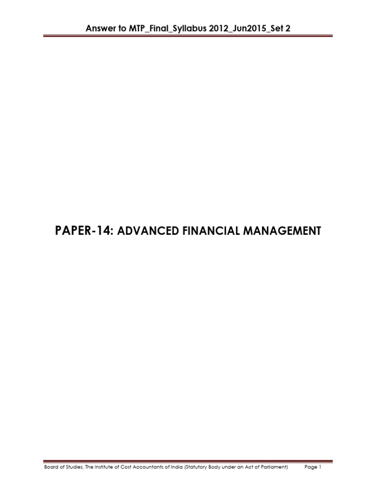 Paper14 Solution | PDF