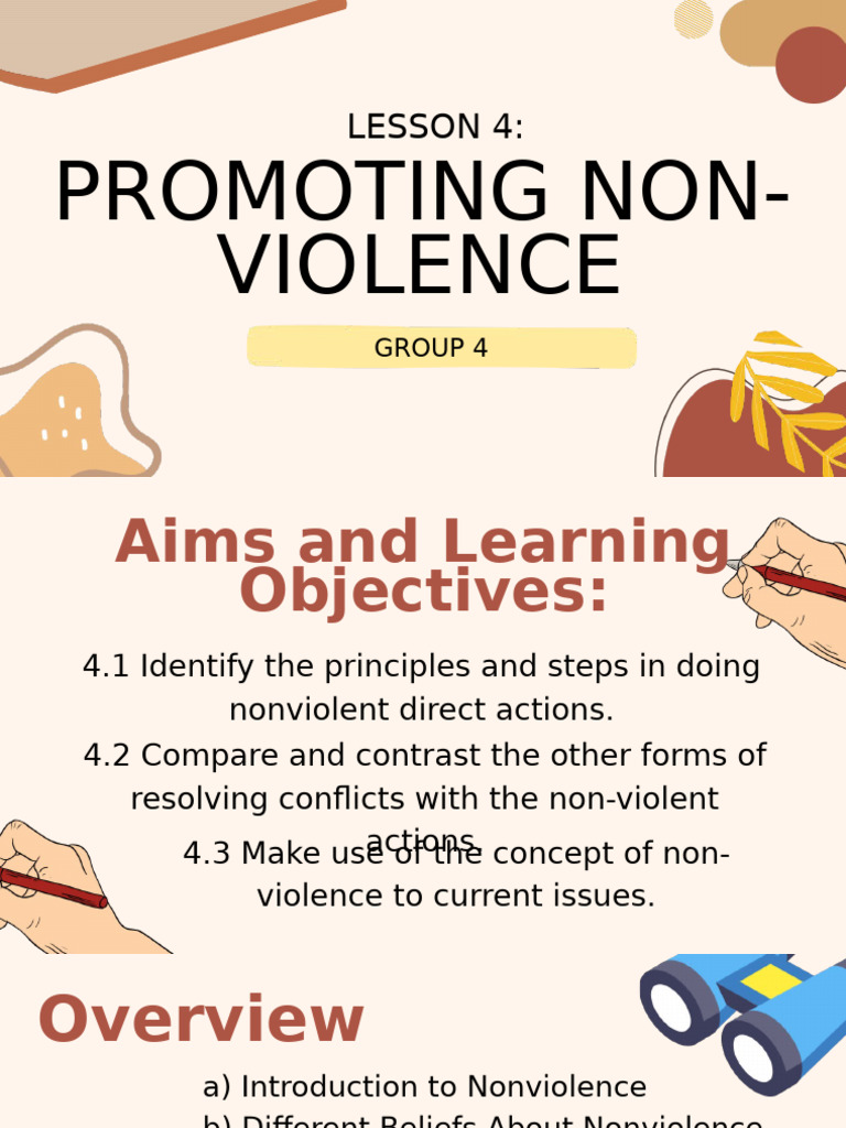 Promoting Non Violence | PDF