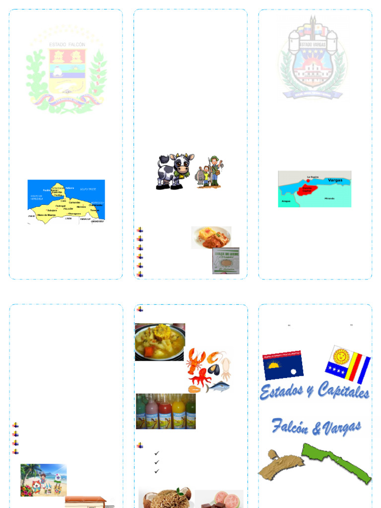 Triptico Estado Falcon Vargas | PDF