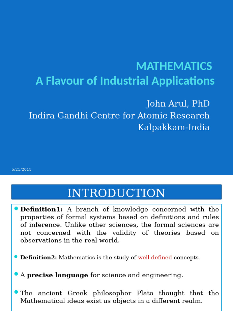 Industrial Math Applications | PDF | Mathematics | Nuclear Fission