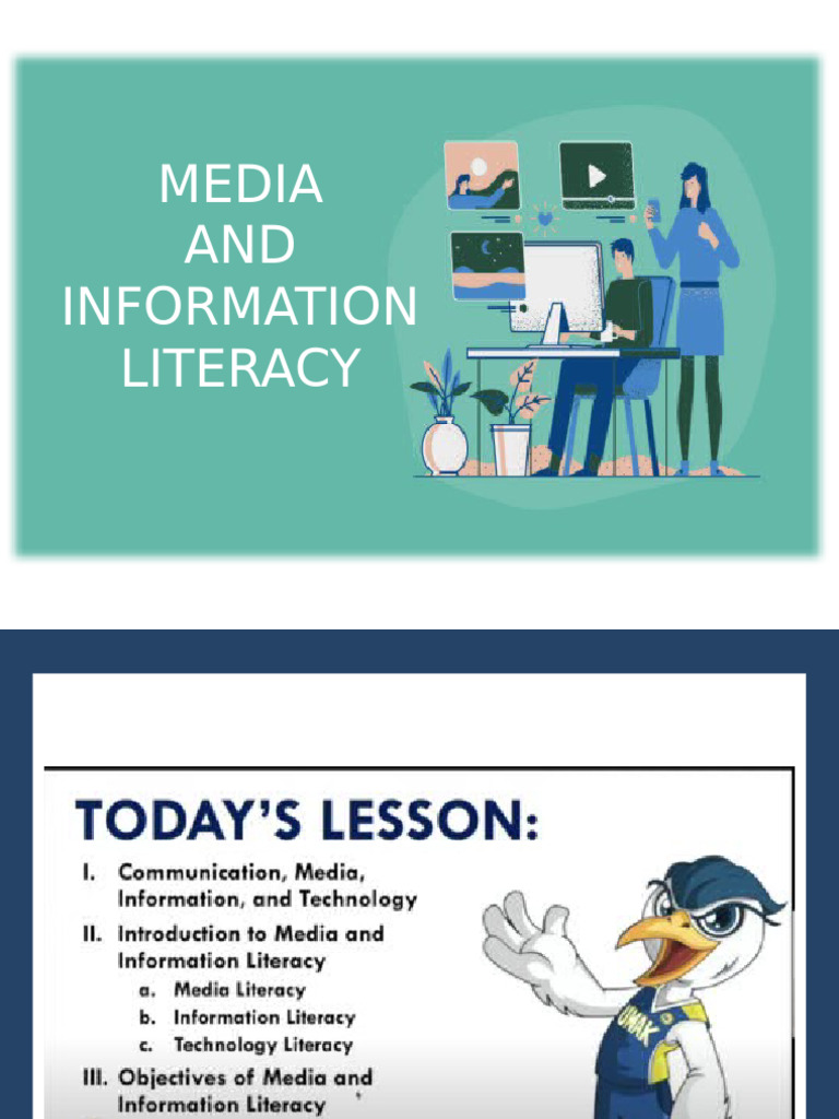 LESSON 1 Media, Technology, and Information Literacy | PDF