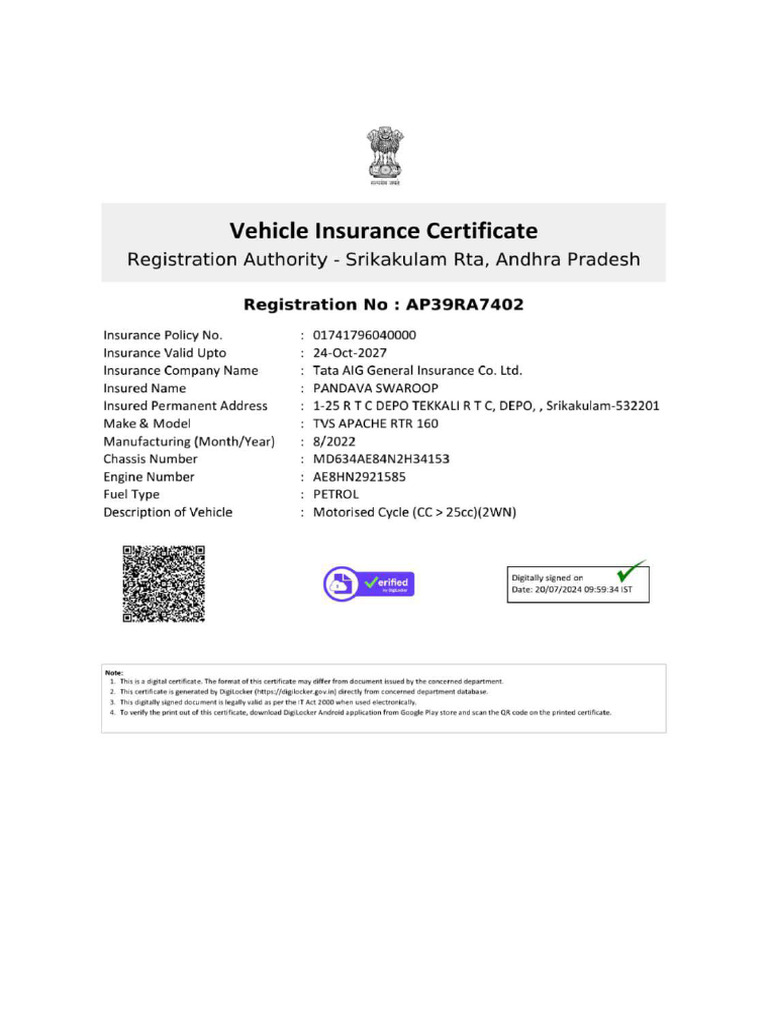 Bike Insurance | PDF