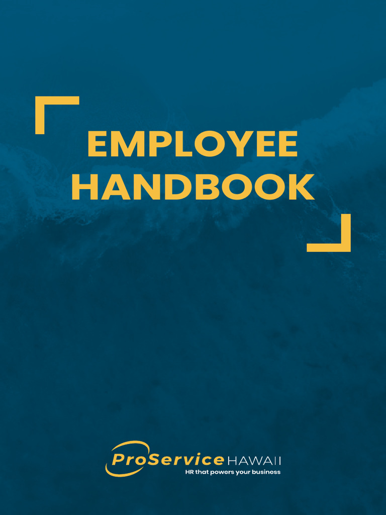 ProService Hawaii Employee Handbook | PDF
