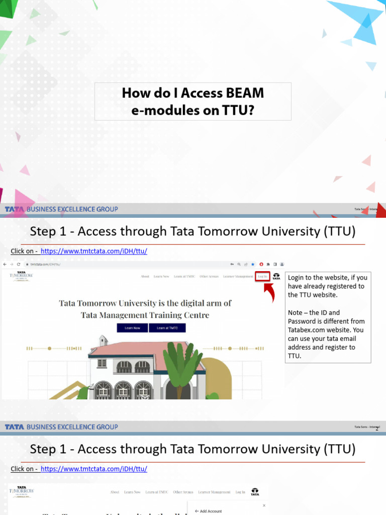 How To Access BEAM E-Modules - V2 | PDF | Password | Computers