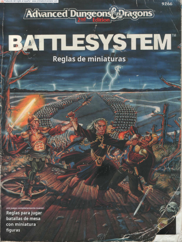 ESP tsr09266 - Battlesystem Miniatures Rules | PDF