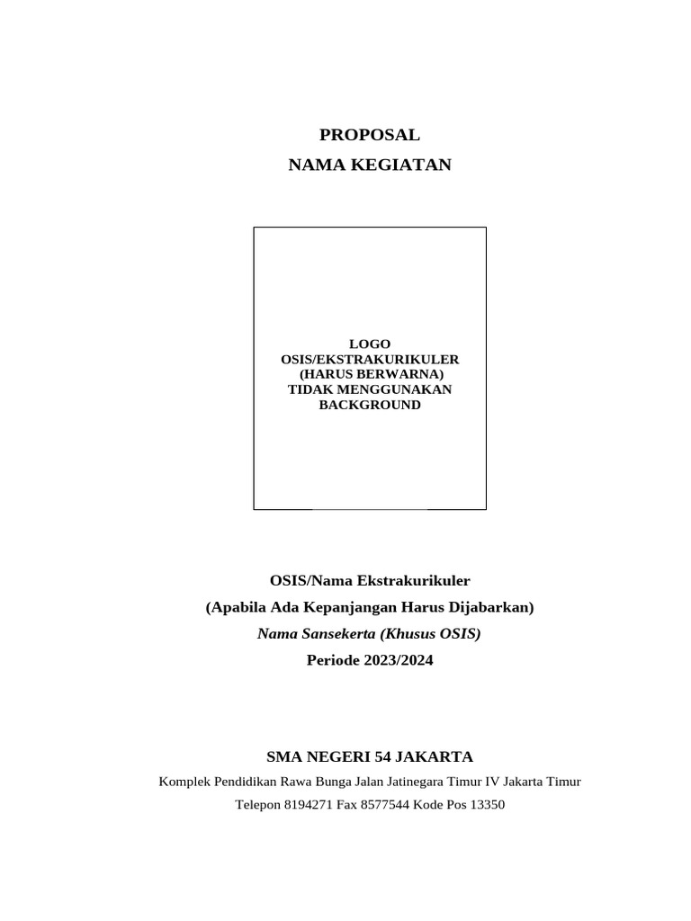 KERANGKA PROPOSAL ADHIGANA New | PDF