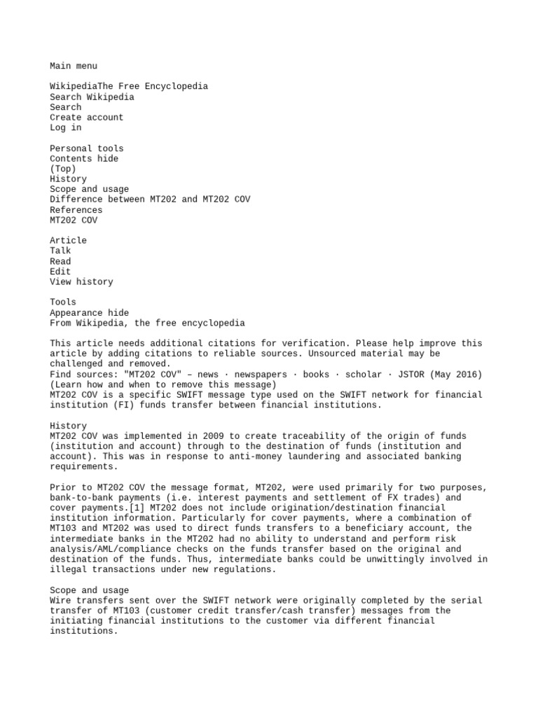 MT103 Swift Message | PDF