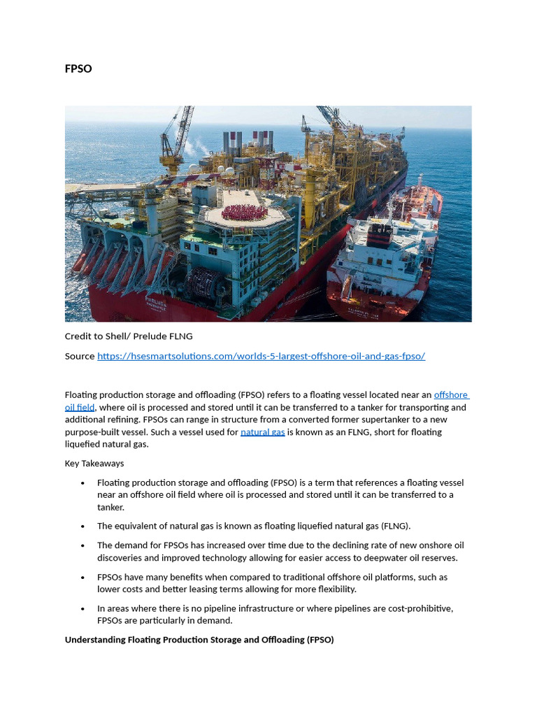 FPSO | PDF