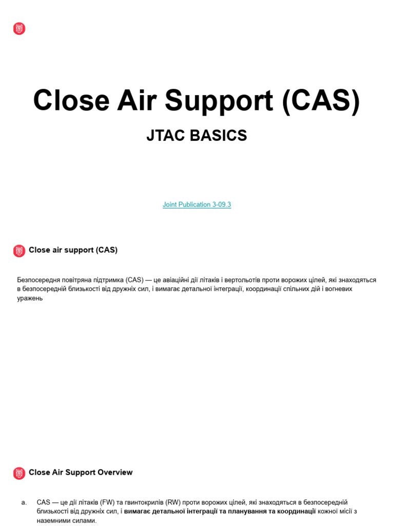 Cas Jtac Tutorial - Ua | PDF