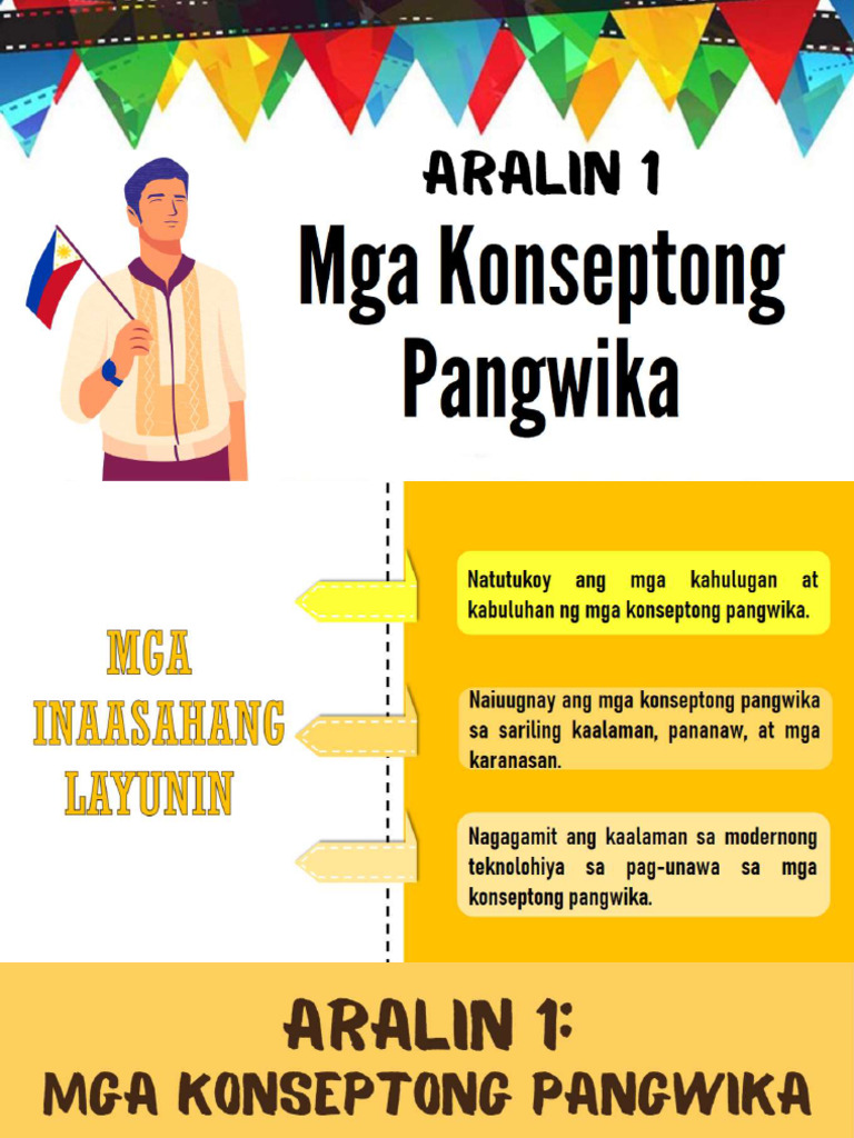 Fil 101 Q1 Lesson 1 Week 1 | PDF