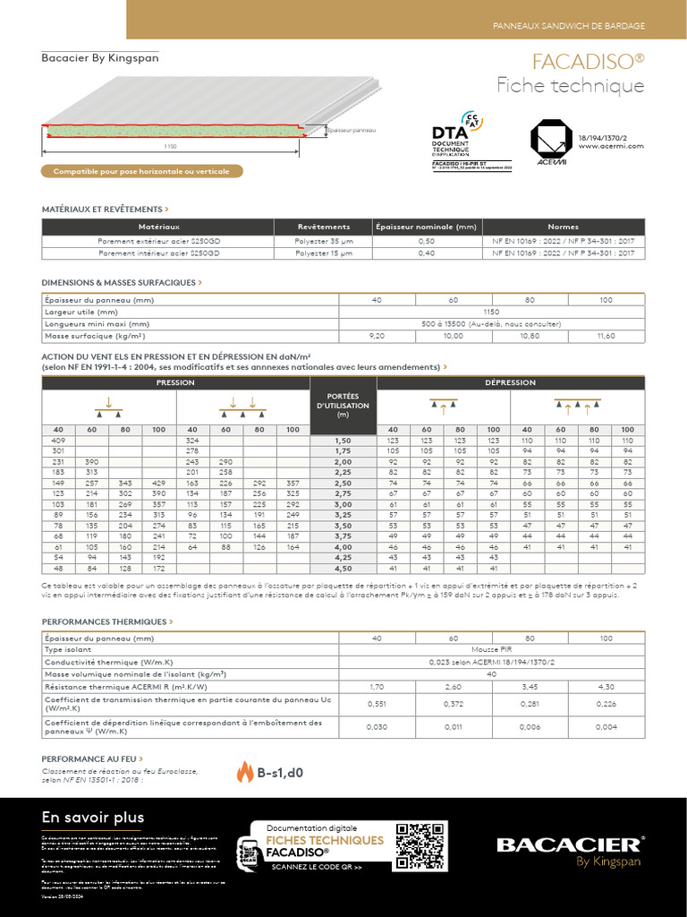 Fiche Technique Bacacier | PDF