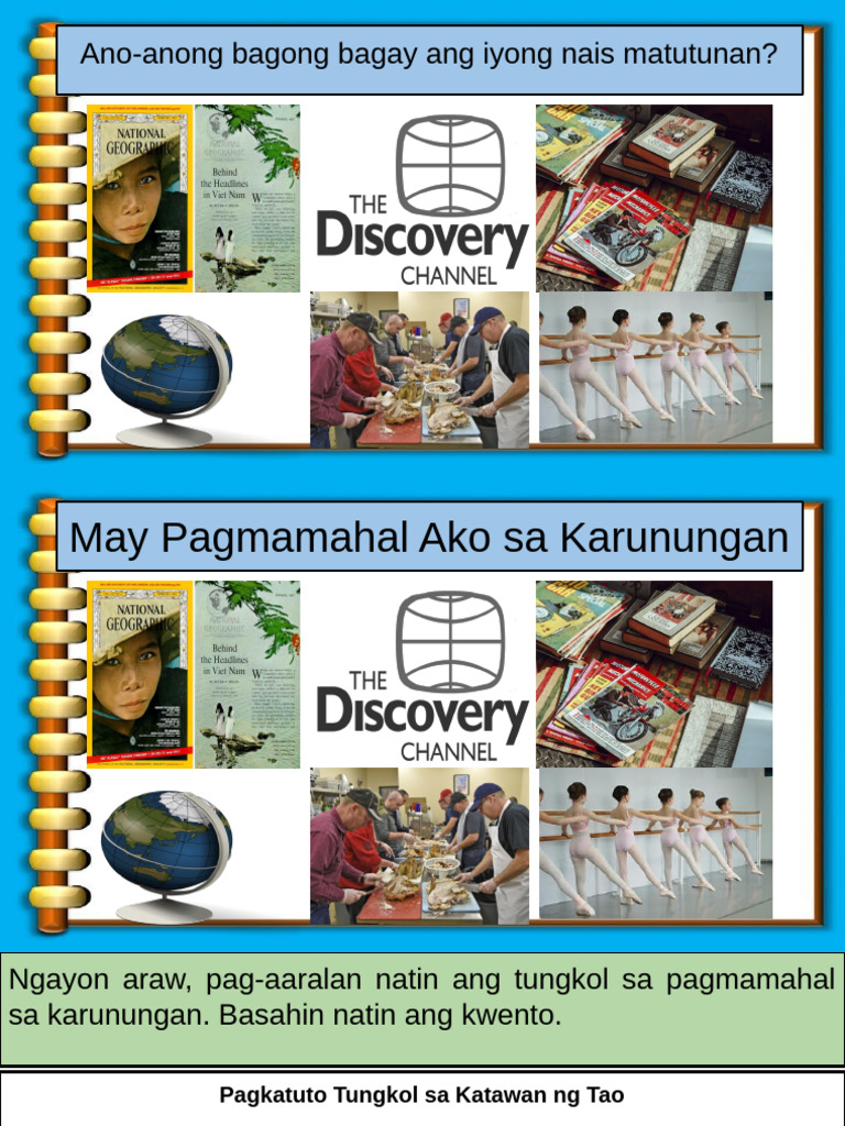 ESP 1stQ Lesson 1 - May Pagmamahal Ako Sa Karunungan | PDF