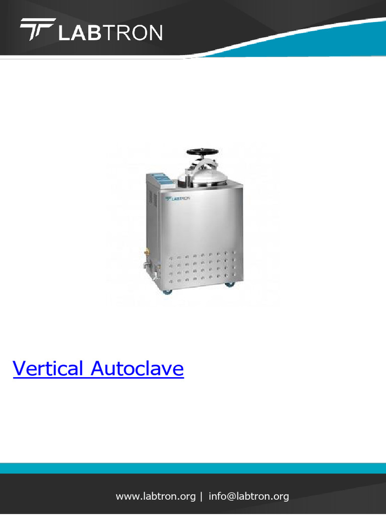 Vertical Autoclave 50 L | PDF | Sterilization (Microbiology ...