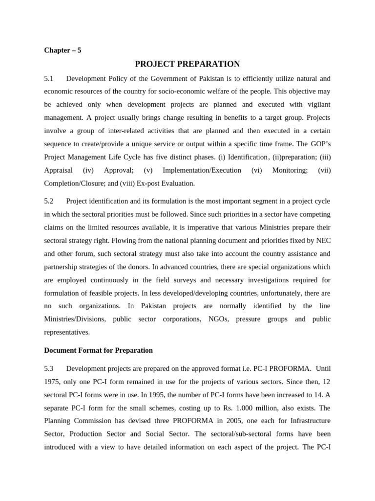 Project Preparation | PDF