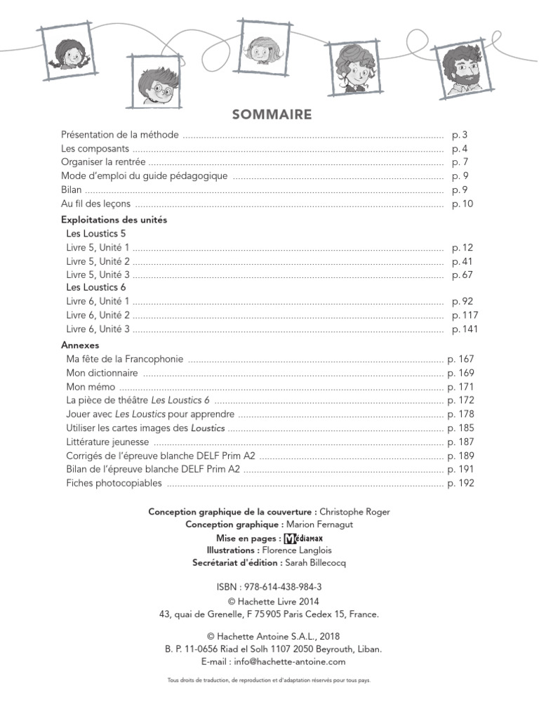 Guide Pedagogique Les Loustics 5 | PDF
