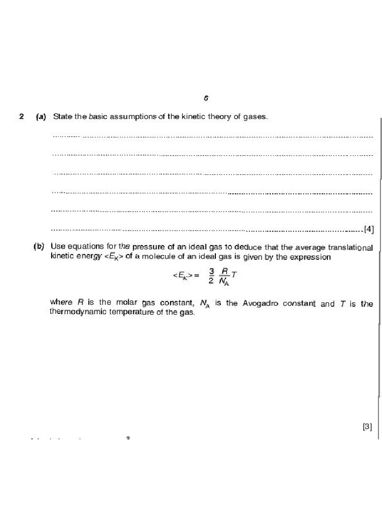 Thermal Energy (Physics Test) | PDF
