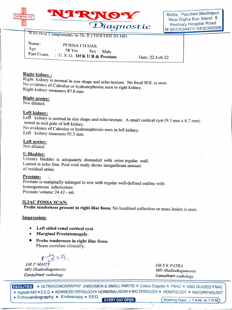 Usg Report Pdf